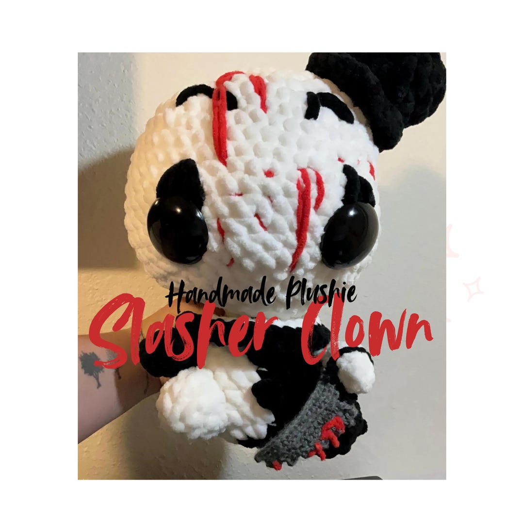 Inspired By Killer Clown Terrifier Soft Plushie Halloween Toy Handmade ...