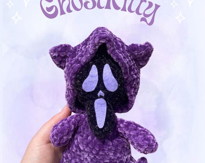 Handmade Slasher Plushie Ghost Slasher Kitty Horror Plushie Slasher ...