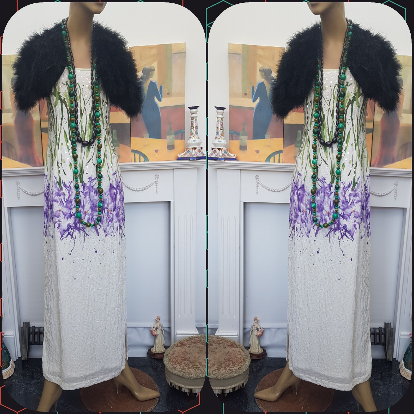 Downton Abbey Formal Evening Dress, Size 10UK, 6US - Etsy