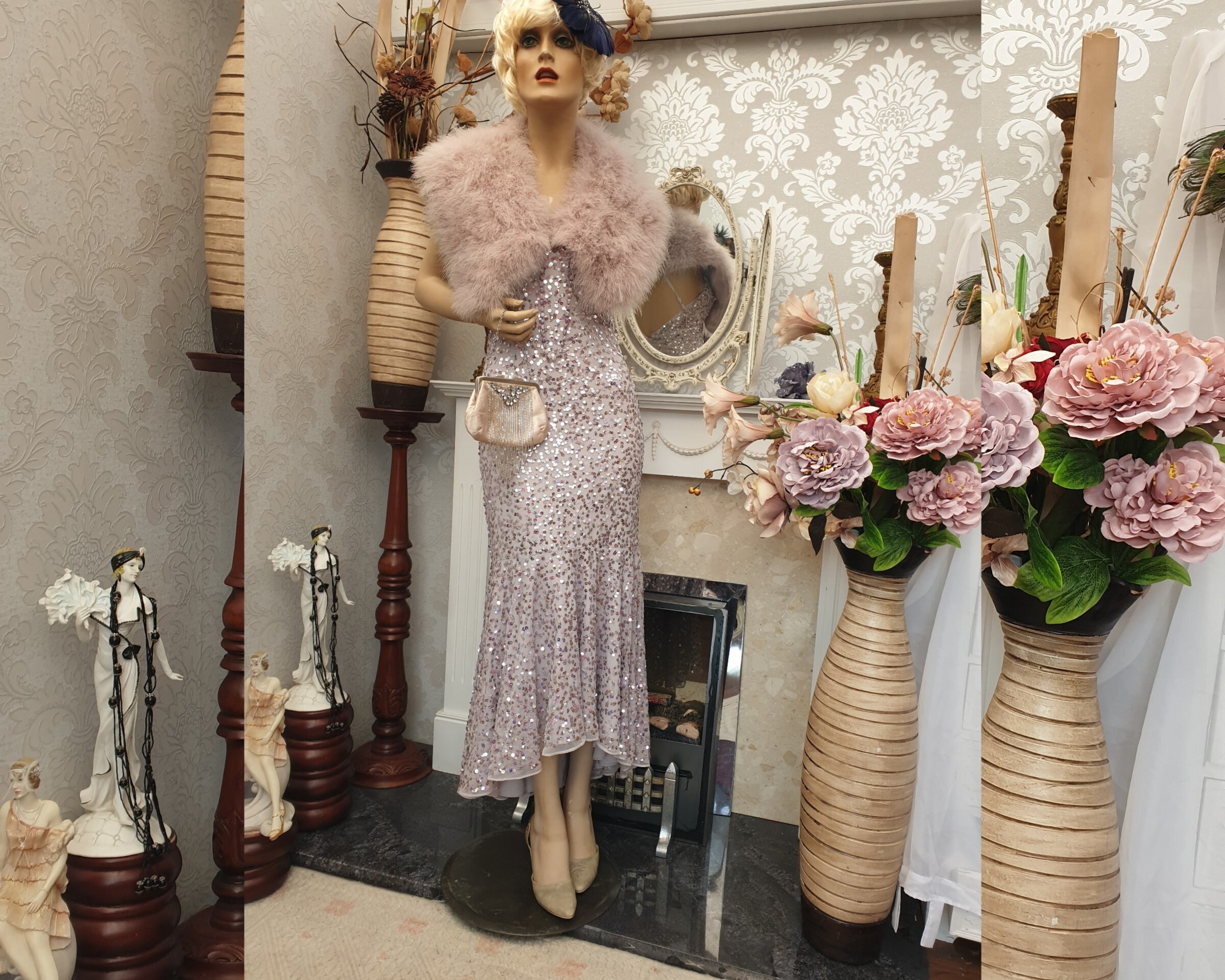 1930's Downton Abbey Formal Evening Dress Sparkly Mermaid - Etsy