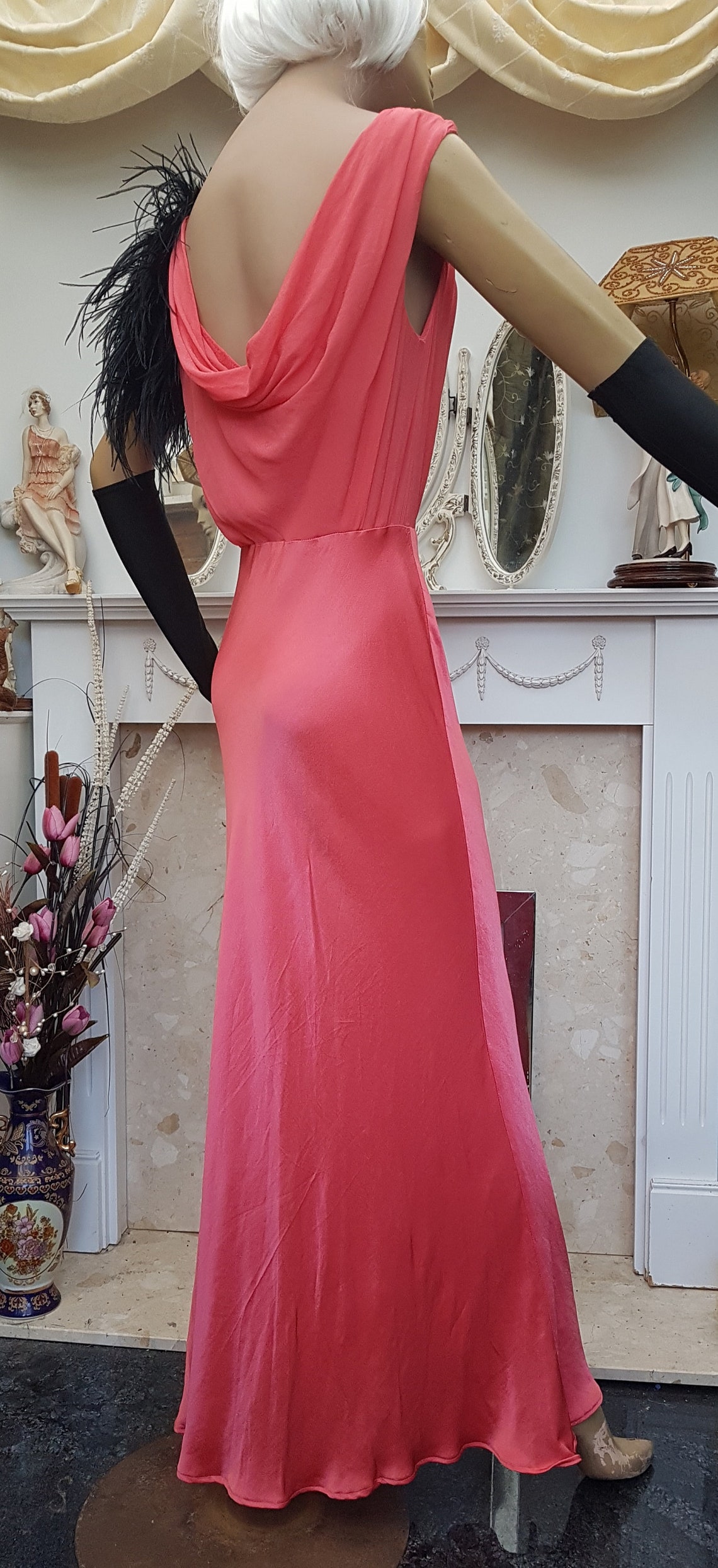 1930'S Downton Abbey Formal Evening Dress Old Hollywood - Etsy