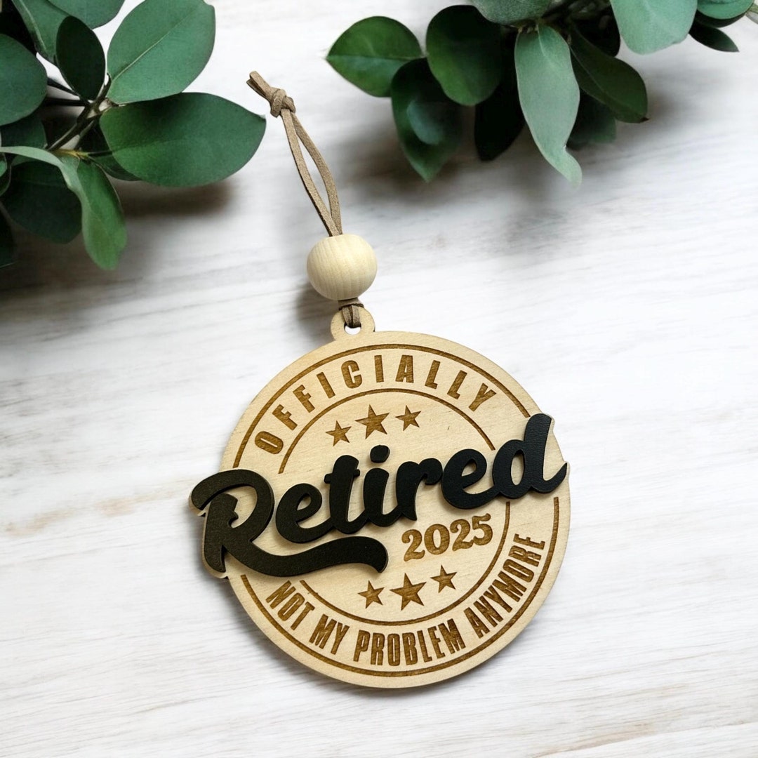 Officially Retired Ornament Retirement Gift, Retirement Keepsake ...