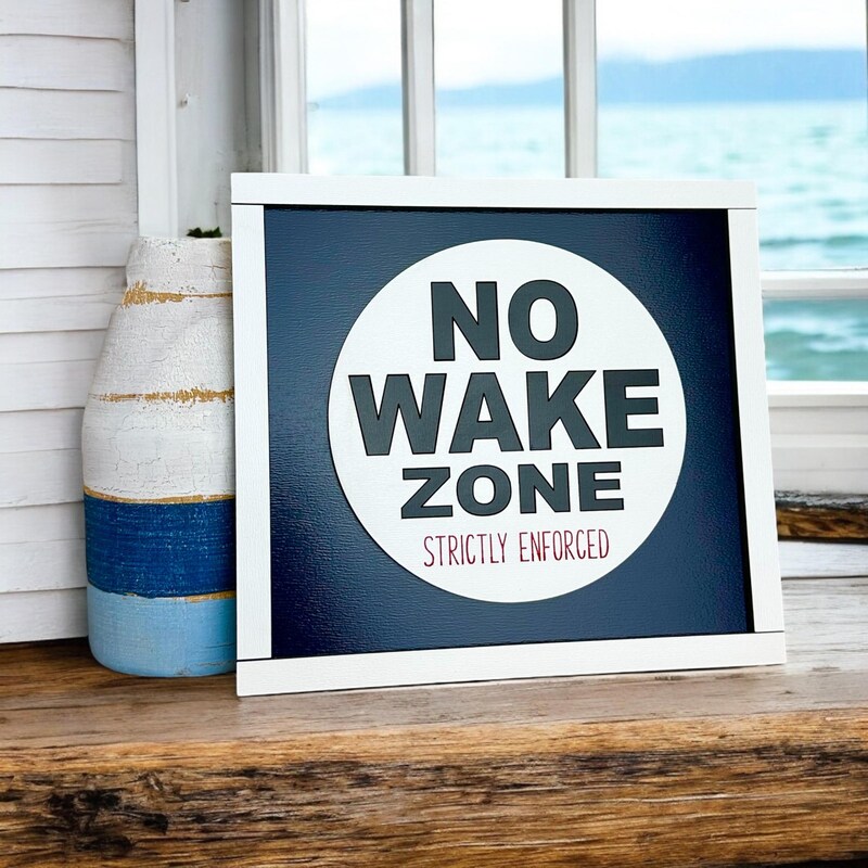 Wake at the Lake Sign - Etsy