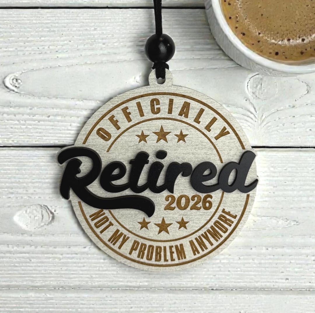Officially Retired Ornament Retirement Gift, Retirement Keepsake ...