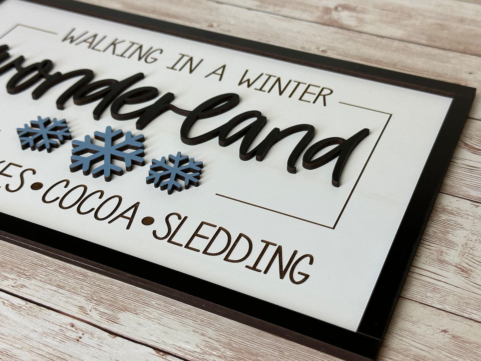 Winter Sign, Walking in a Winter Wonderland, Winter Mantel Decor ...