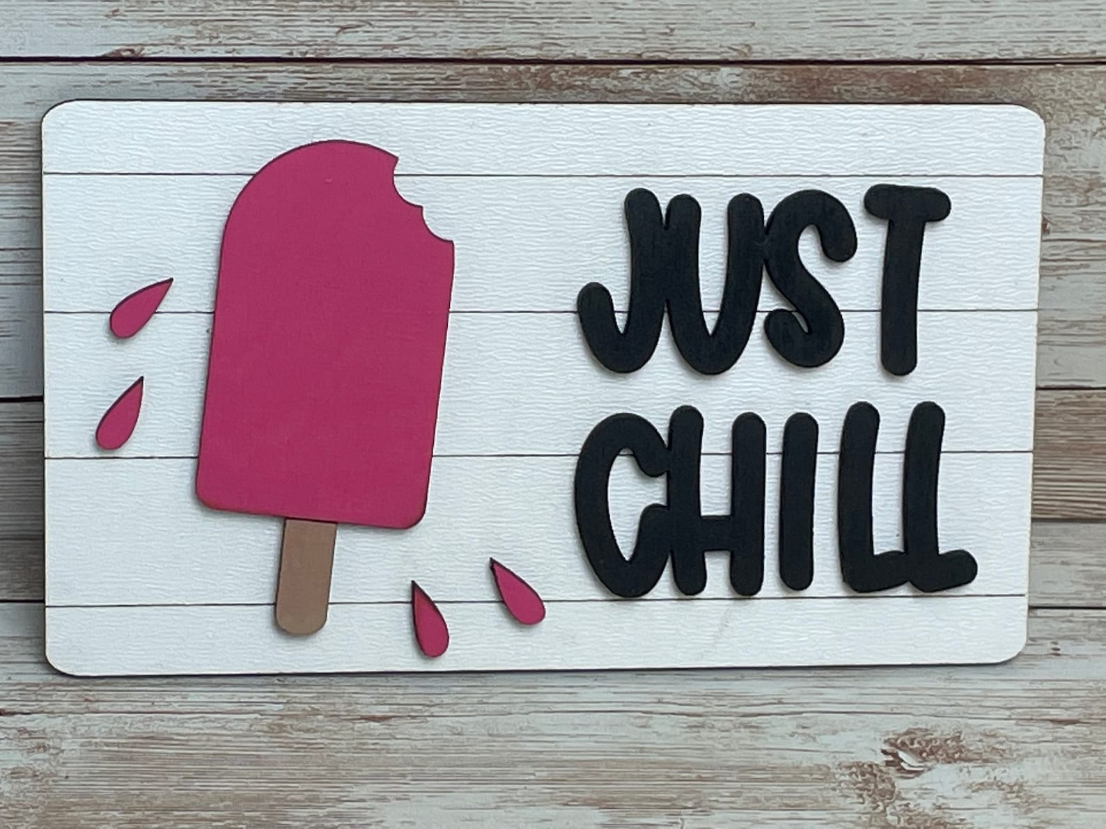 Hello Summer Wood Signs Popsicles Summer Sign Kitchen Decor - Etsy