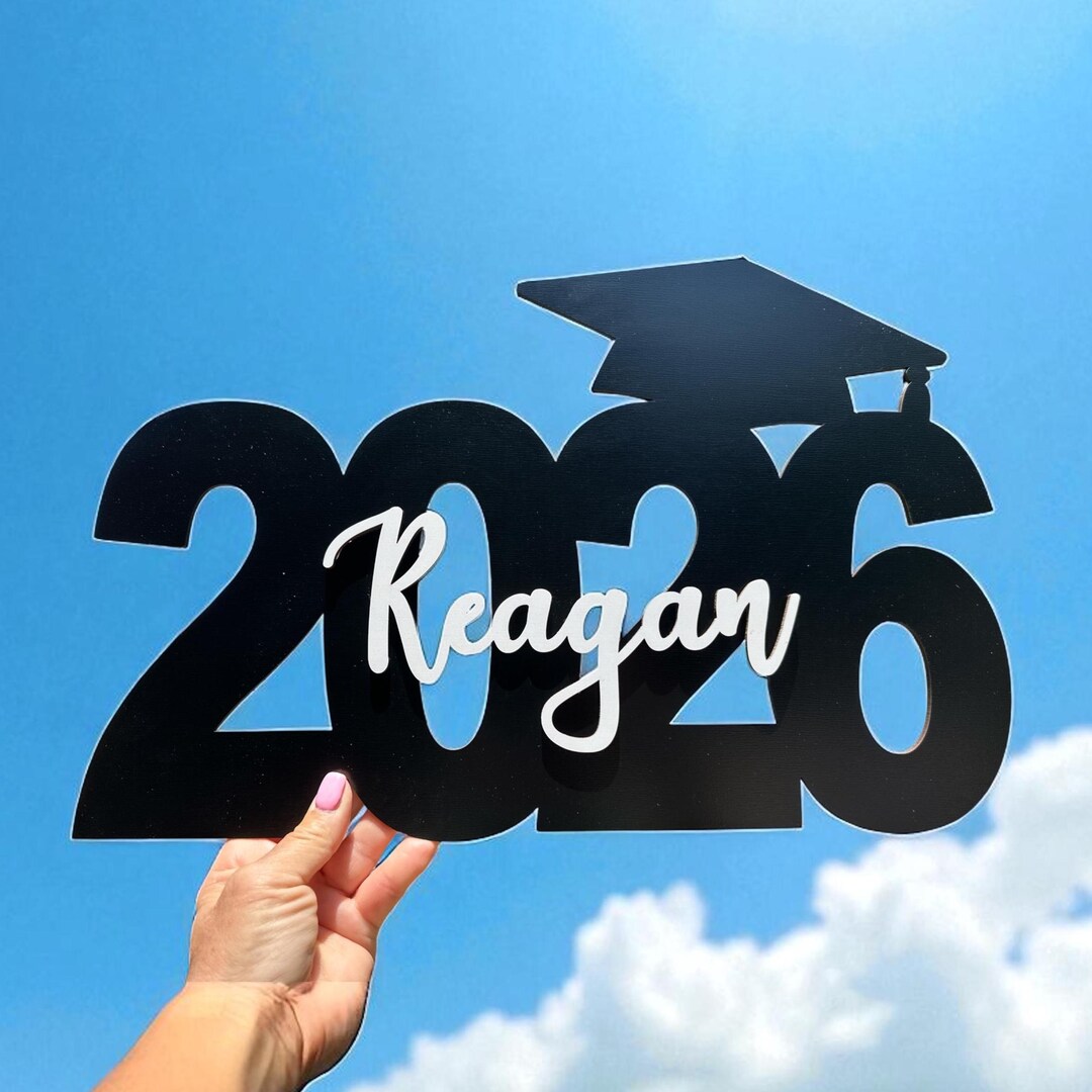 Class of 2026 Personalized Sign, Senior Photo Prop, Grad Party Decor ...