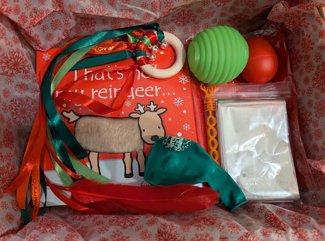 That's Not My Reindeer Inspired Baby Sensory Box Christmas Baby Gift - Etsy