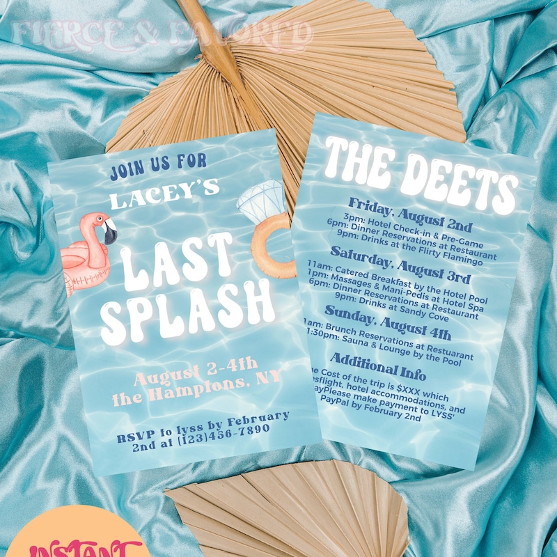 Last Splash Bachelorette - Etsy