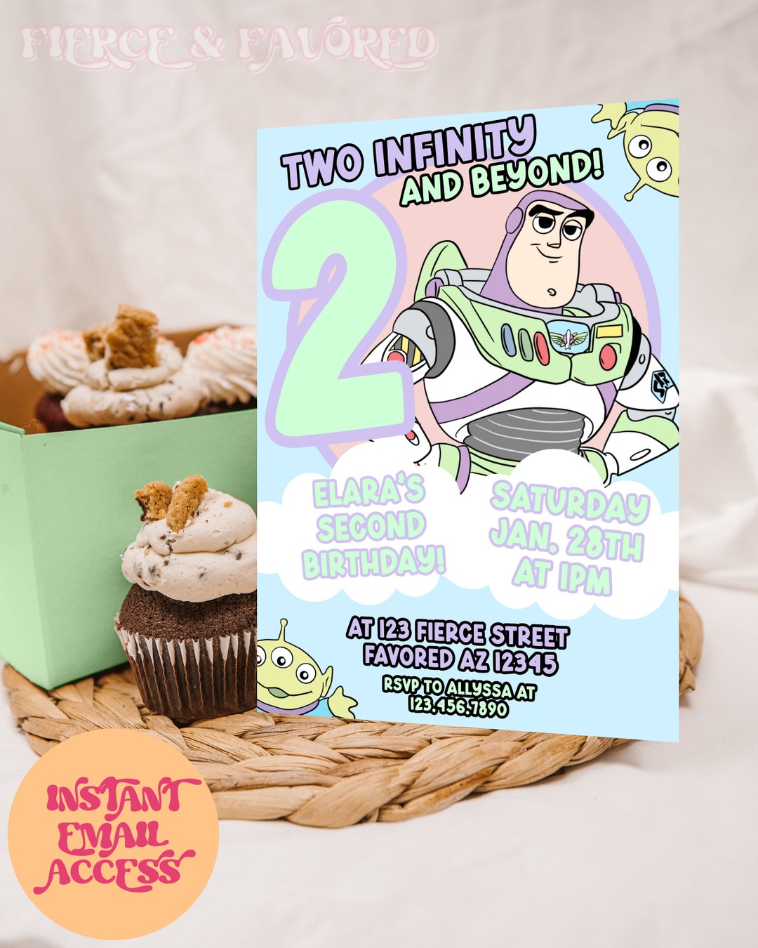 Toy Birthday Invitation | ANY AGE Buzz Party Invite | to Infinity ...