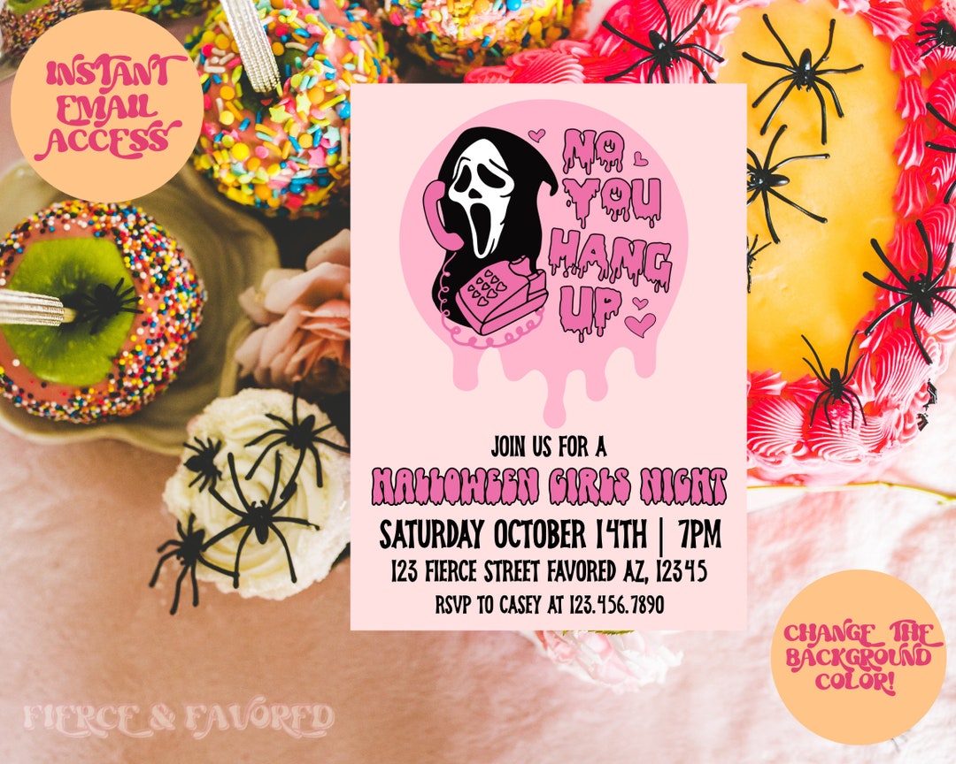 Scream Halloween Party Invitation Halloween Party Invite Halloween ...