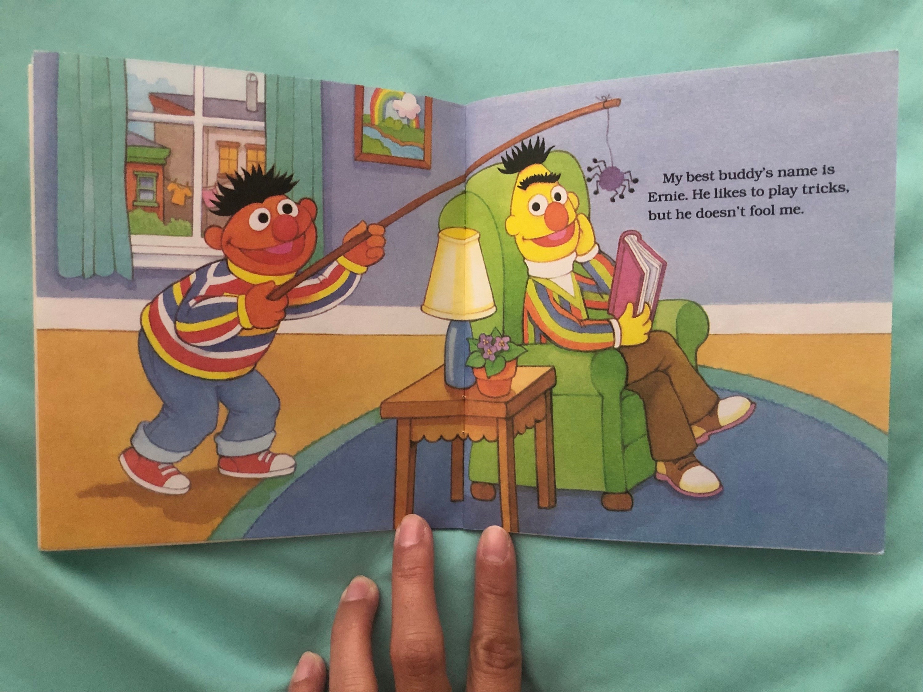 1991 Sesame Street My Name Is Bert By Justine Korman Etsy
