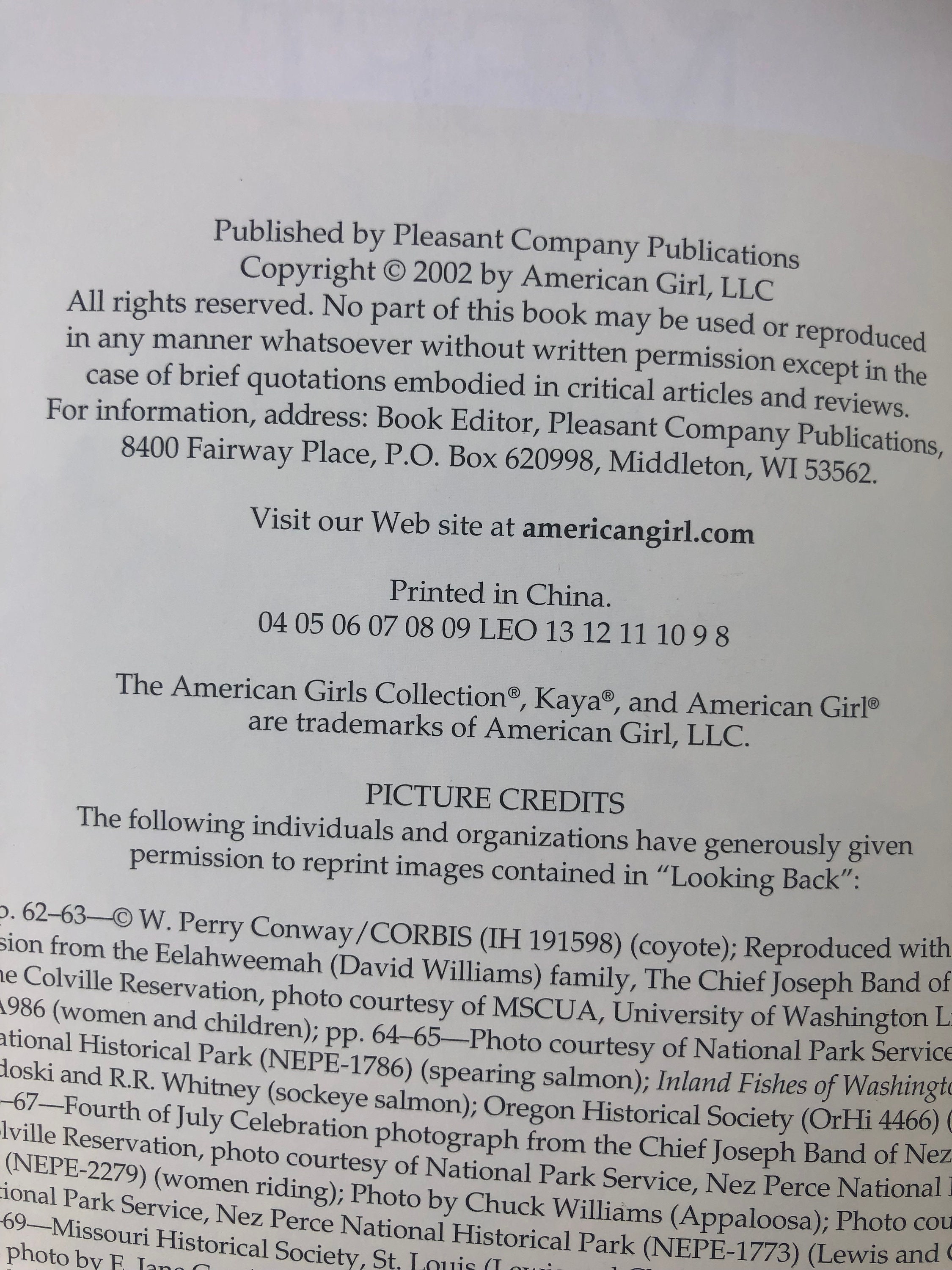 2002 Meet Kaya an American Girlbook 1 the American Girls Collection - Etsy