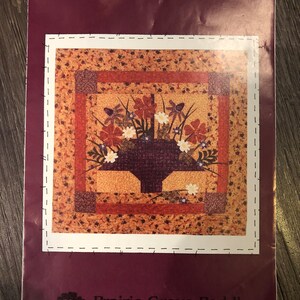 Prairie Grove Peddler Flower Basket Wall Quilt and Little Brown House ...