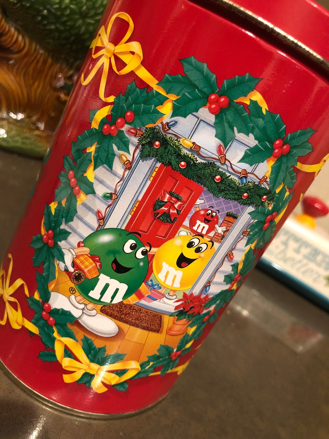 1993 Christmas M&ms Tin Container Collectible - Etsy