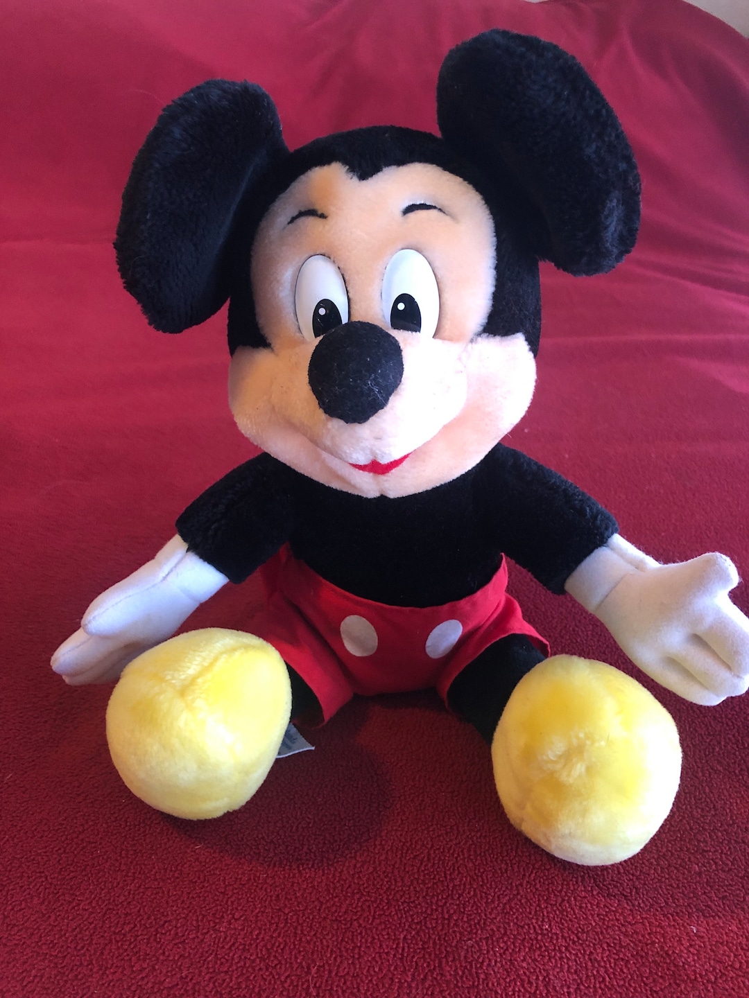 Vintage Disneyland Mickey Mouse Plush - Etsy