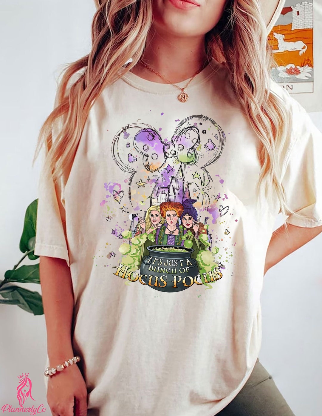 Watercolor Disney Castle Hocus Pocus Comfort Colors Shirt,it's Just A ...