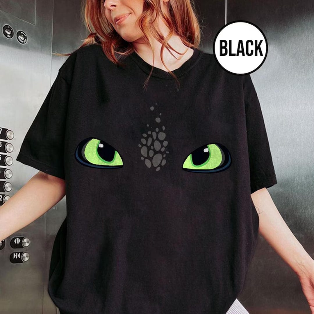 Toothless Comfort Colors Shirt, Toothless and Light Fury Shirt, Cute ...