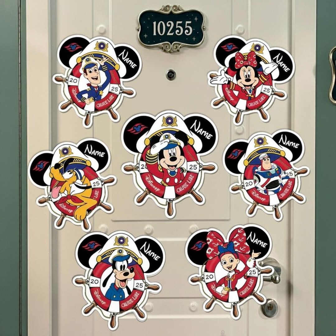 Personalized Captain Mickey Cruise Magnets, Mickey & Friends Toy Story ...