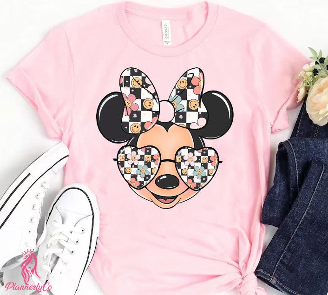 Vintage Minnie Checkered Shirt, Disney Checkered Shirt, Disney World ...