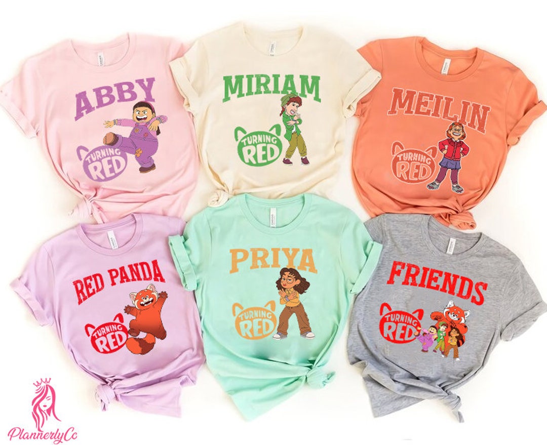 Turning Red Shirt, Red Panda Shirt, Meilin and Friend Shirt, Red Panda ...