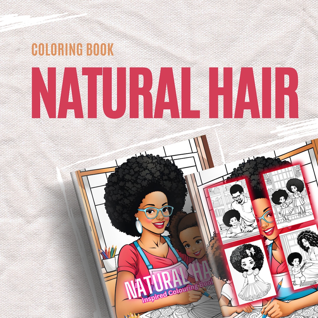 30 Afro Girls Colouring Pages, Printable Digital Coloring Book, Afro ...