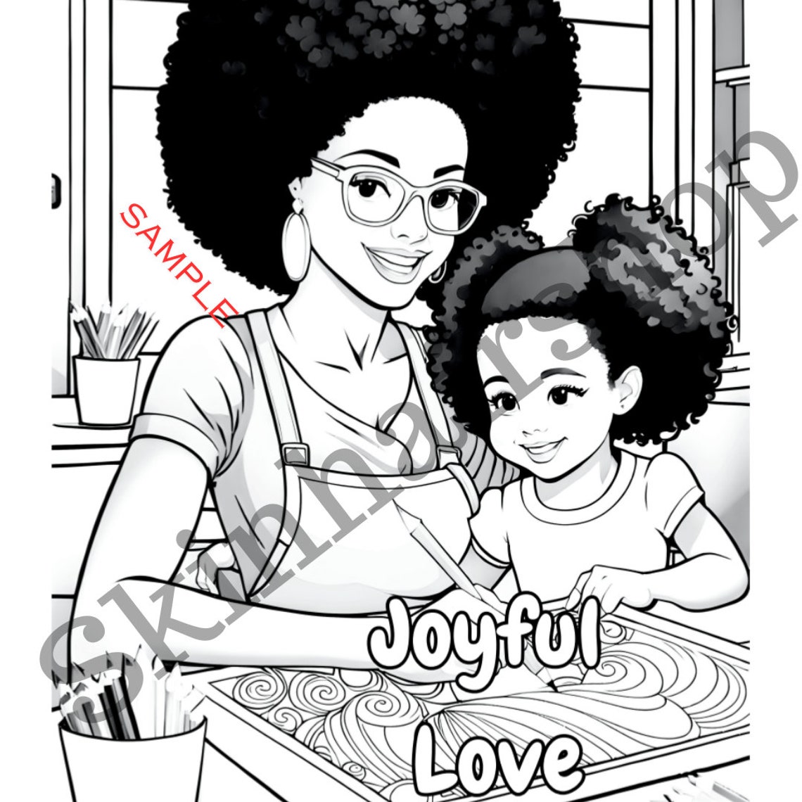 30 Afro Girls Colouring Pages, Printable Digital Coloring Book, Afro ...
