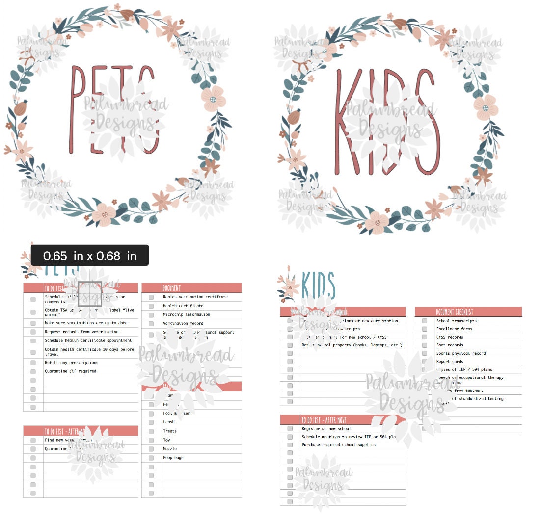 CONUS to OCONUS Comprehensive Boho Style Customizable PCS Binder for ...