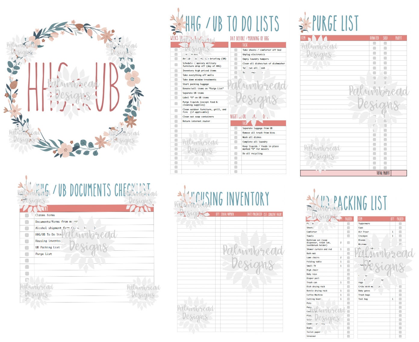 CONUS to OCONUS Comprehensive Boho Style Customizable PCS Binder for ...