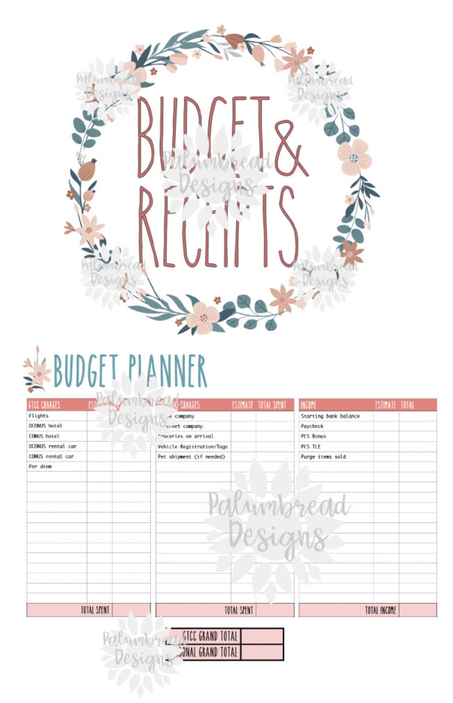 CONUS to OCONUS Comprehensive Boho Style Customizable PCS Binder for ...