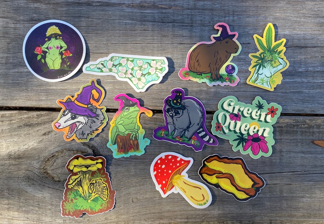Psychedelic Trippy Sticker Packs- 5 Pack Sticker Bundles, Vinyl ...