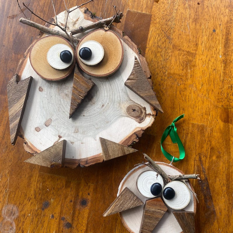 Wooden Owl - Etsy