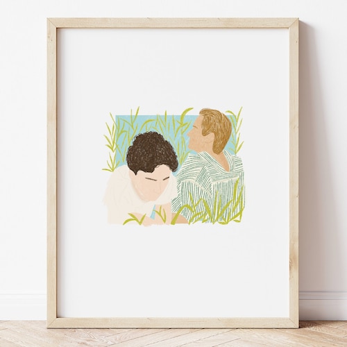 Call Me by Your Name Print Poster // Elio and Oliver // CMBYN - Etsy
