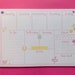 A4 Weekly Planner Desk Pad / Cute / Pink / Organiser / to Do List ...
