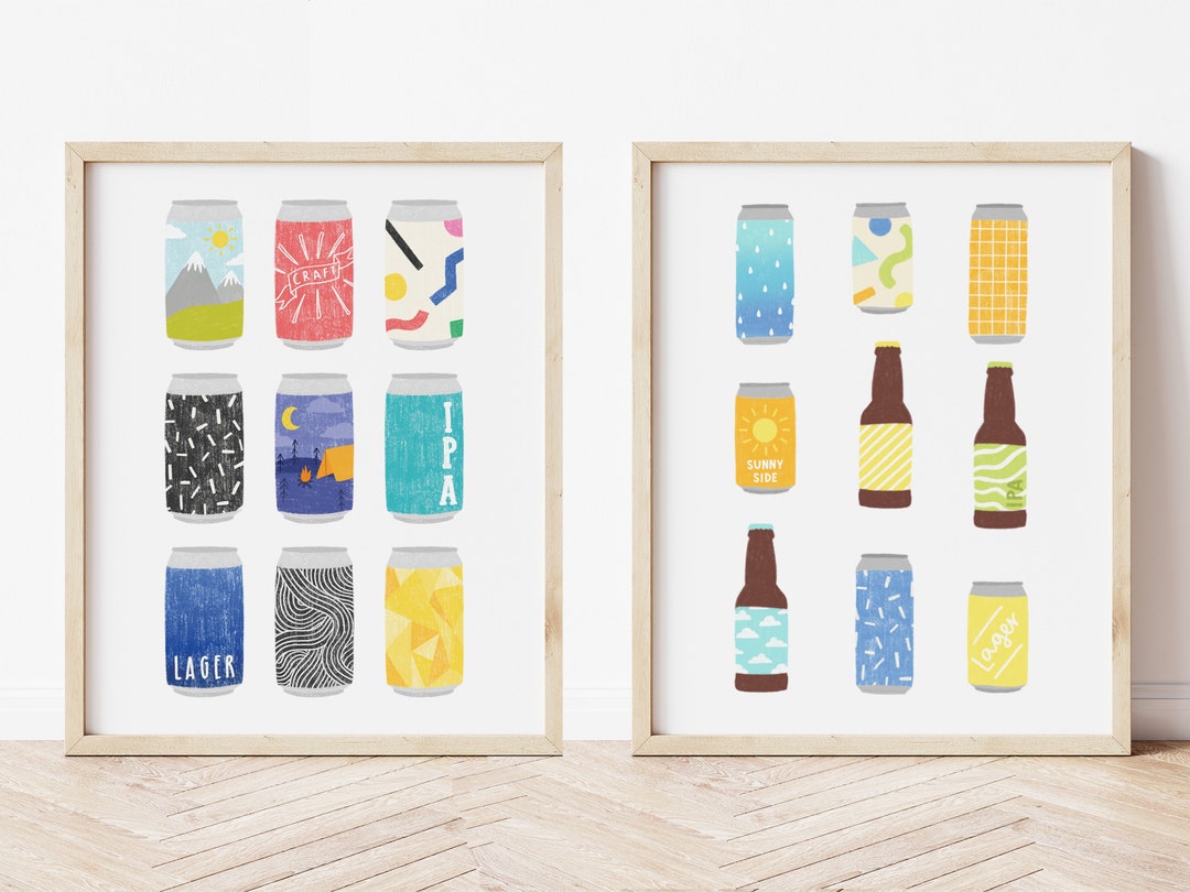 Beer Print // Poster // IPA // Craft // Lager // A4 A5 // Wall Art ...
