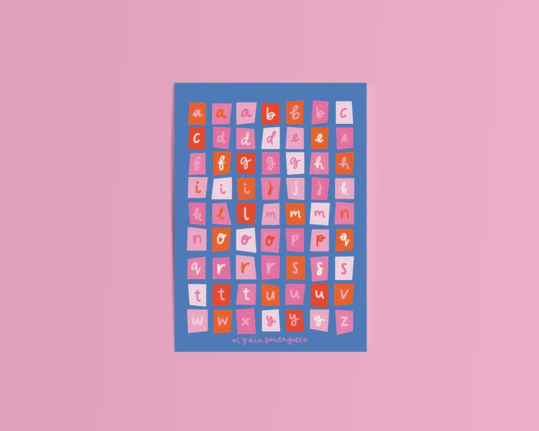 Pink Magazine Letters Sticker Sheet / Junk Journal / Scrapbook / Bujo ...