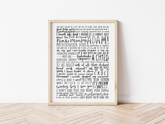 Vine Quote Print // A4 A5 // Wall Art Poster // Vines // Gift | Etsy