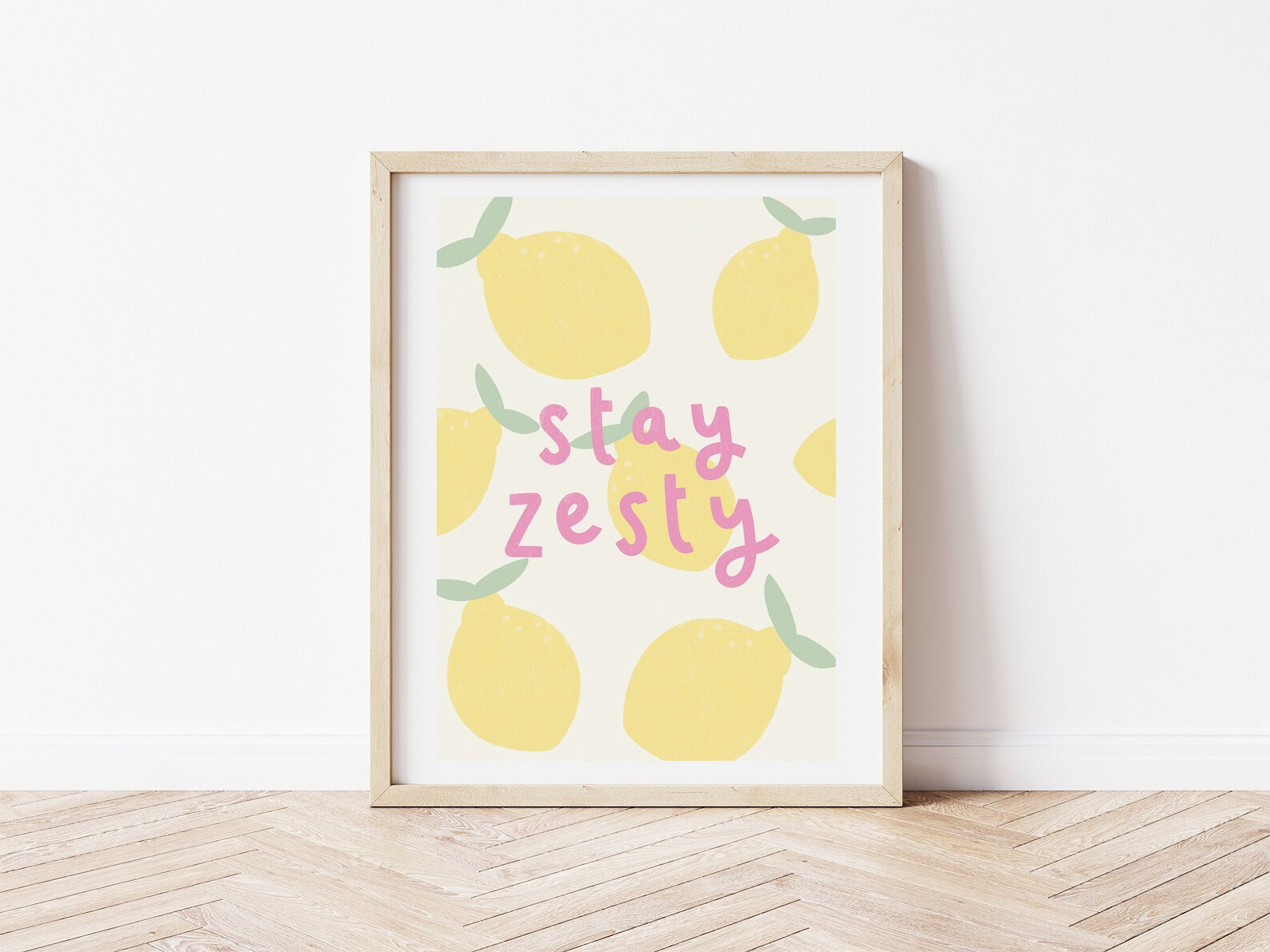 Stay Zesty Print // A4 A5 // Wall Art // Positivity // Lemons - Etsy