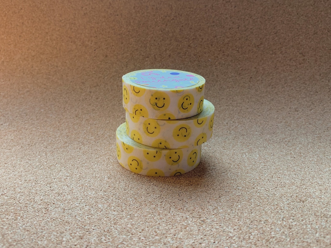Smiley Faces Washi Tape / UK / Smiles / Bujo / Cute / Fun / - Etsy