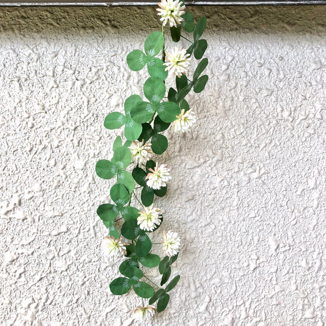Garland of White Clover | Paper Craft | Paper | Handmade | Artificial ...