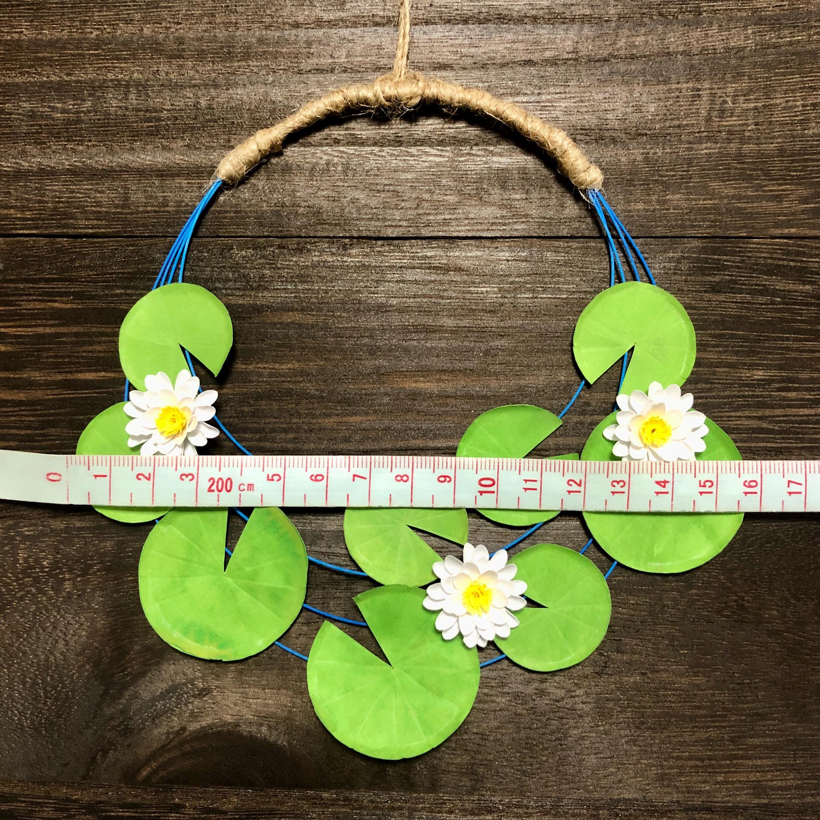 Mini Wreath of Water Lily | Paper Craft | Paper Art | Pond Lily | Lily ...
