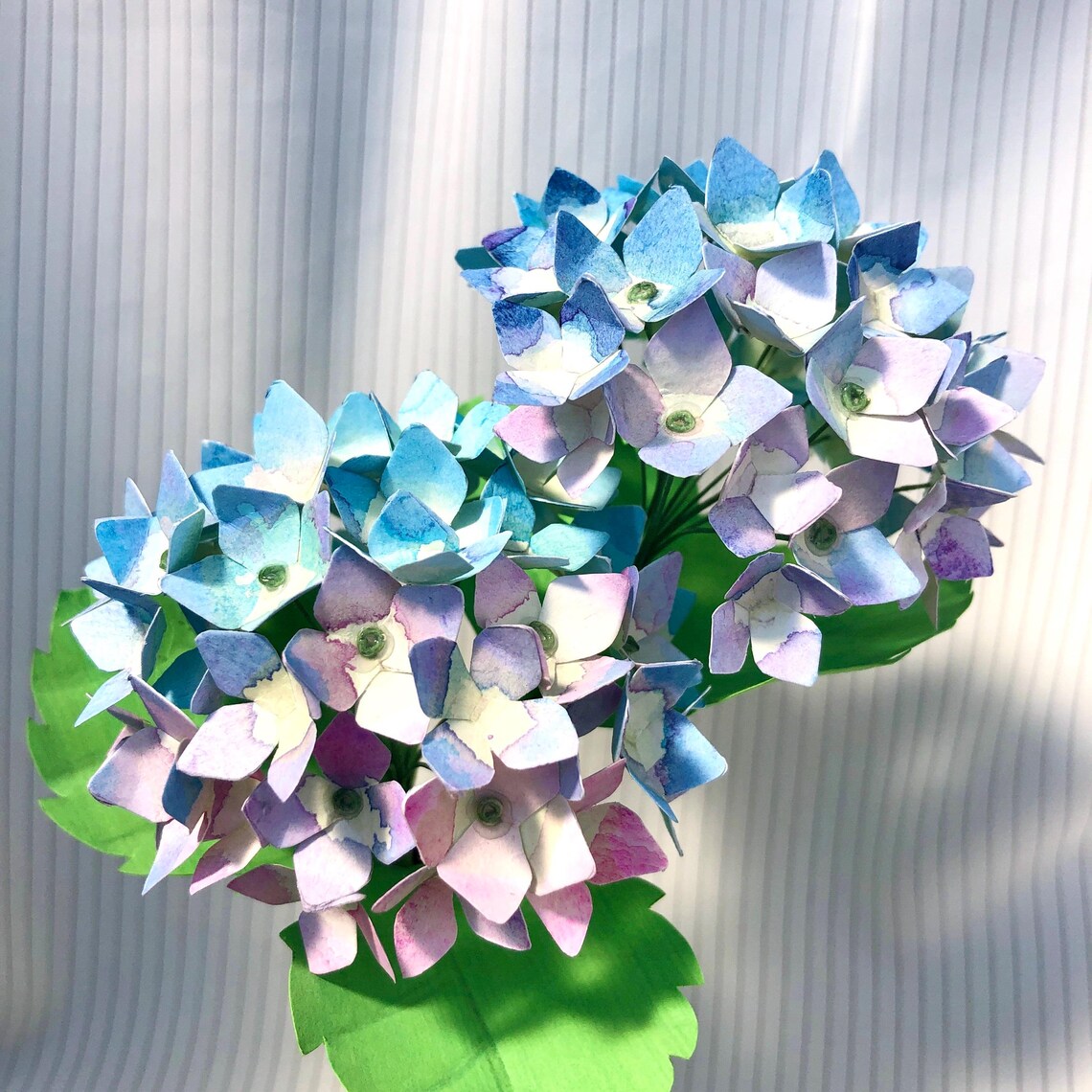 Mini Hydrangea / Paper Craft / Paper Art / Artificial Flower / Present ...