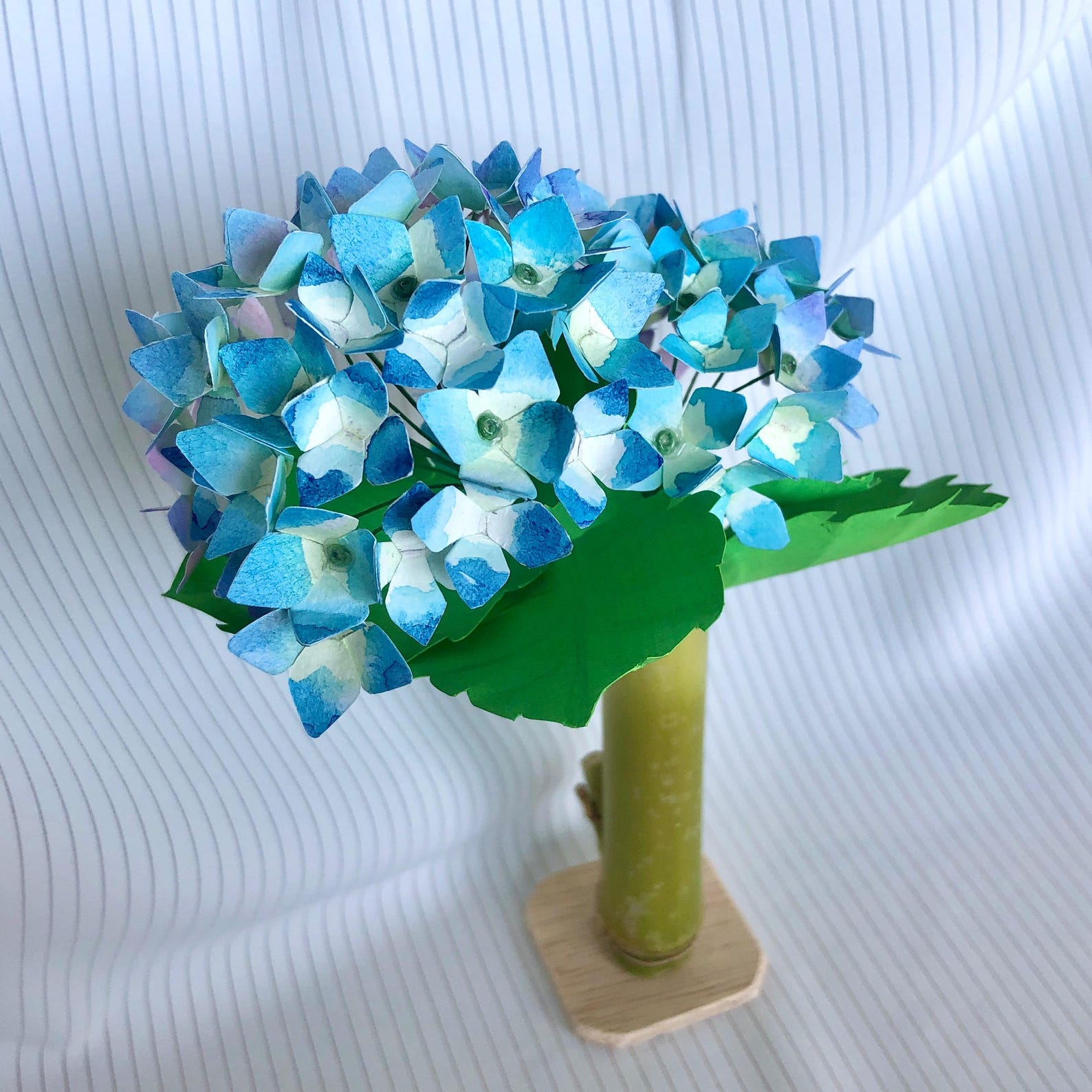 Mini Hydrangea / Paper Craft / Paper Art / Artificial Flower / Present ...