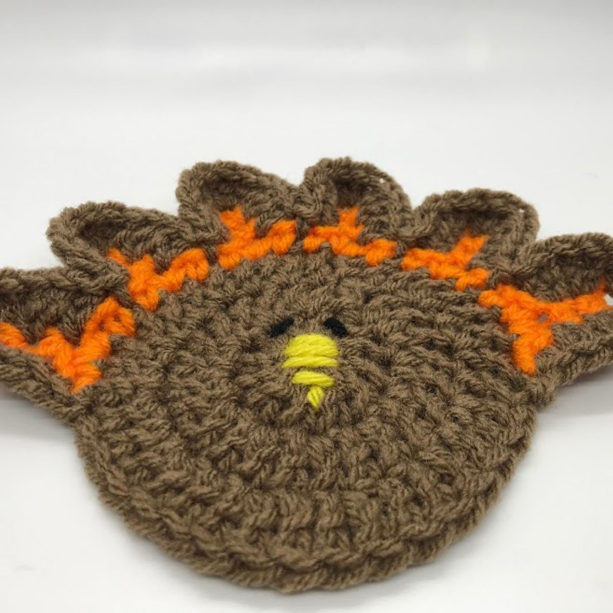 Beginner Turkey Coaster Crochet Pattern, Mr. Turkey Coaster Crochet ...