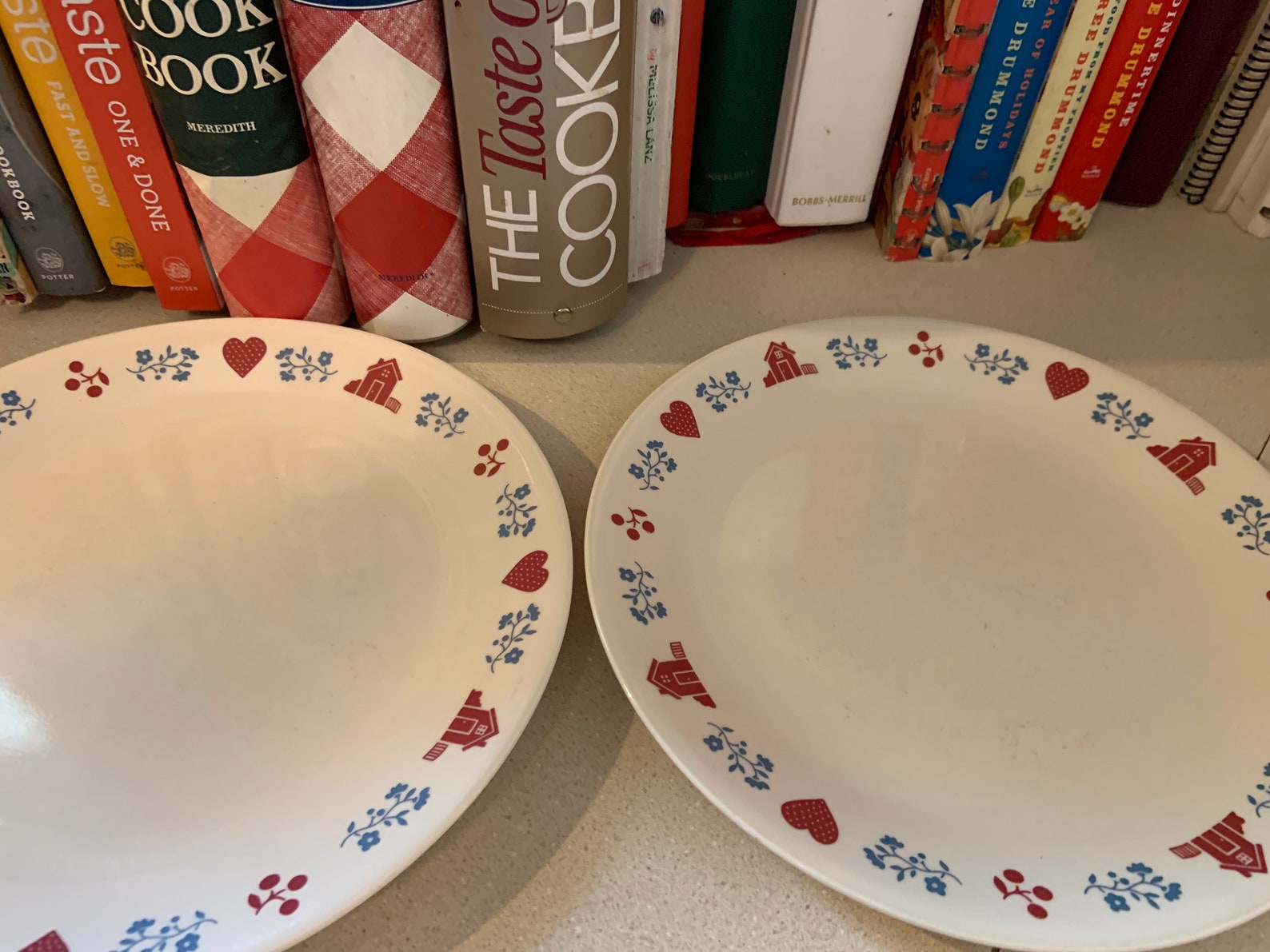 Vintage Corelle Dinnerware Plates Hometown Pattern | Etsy