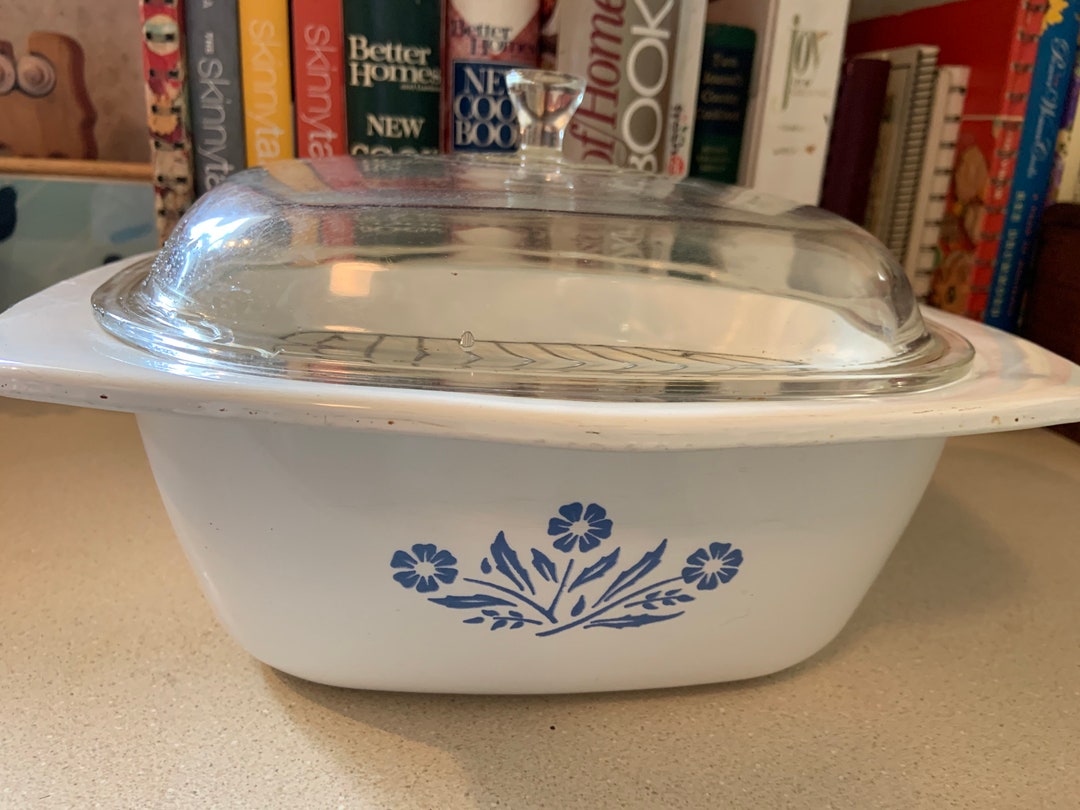 Vintage Corning Cornflower Blue Dutch Oven 4 Qt - Etsy