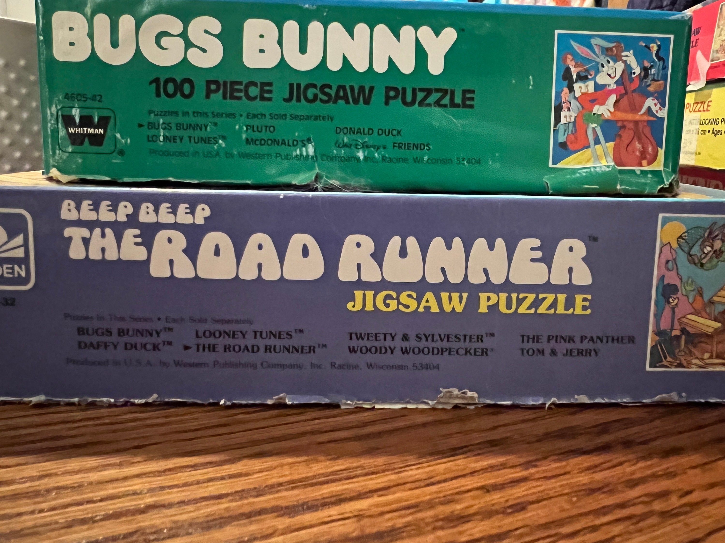 Vintage Looney Tunes Collection of Jigsaw Puzzles Road Runner - Etsy