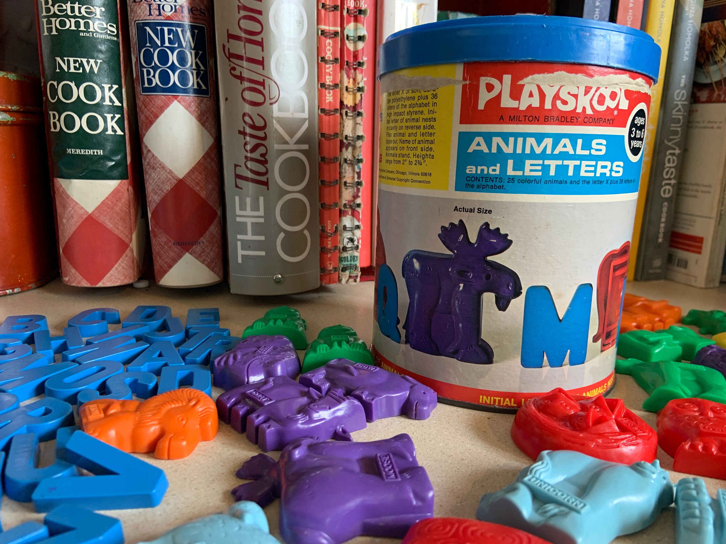 Vintage 1973 Playskool Animals and Letters - Etsy