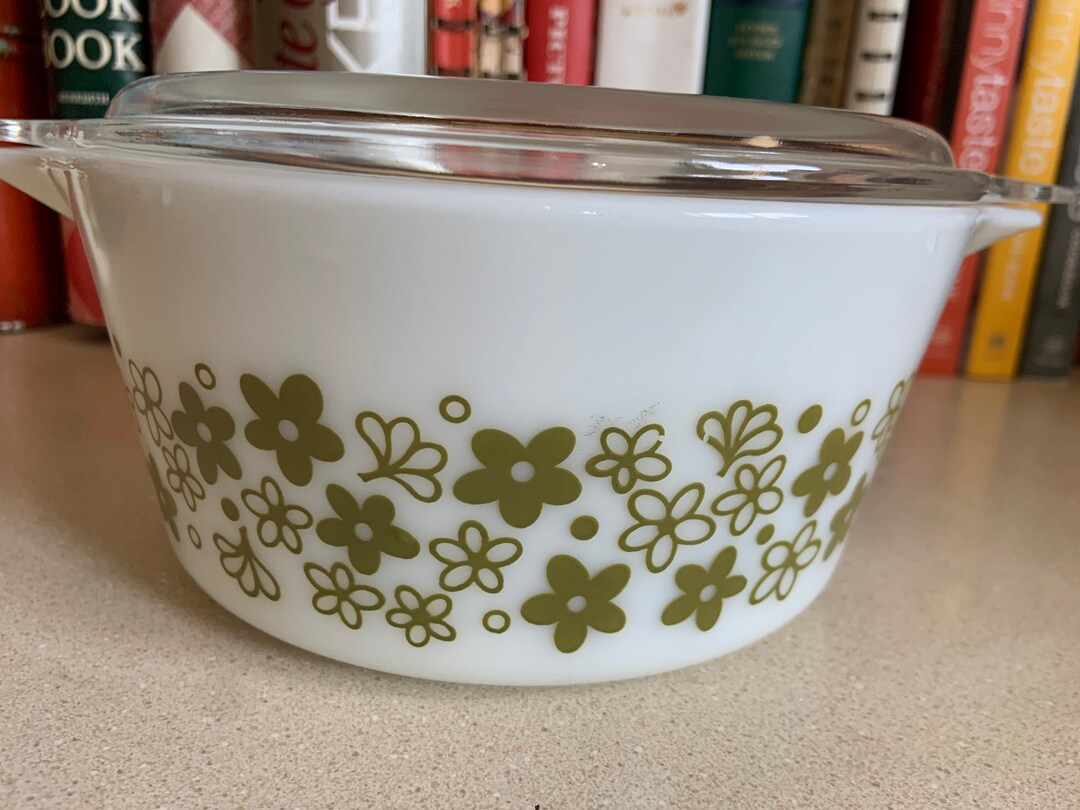 Vintage Pyrex Spring Blossom Bake Serve Store Casserole Dish - Etsy