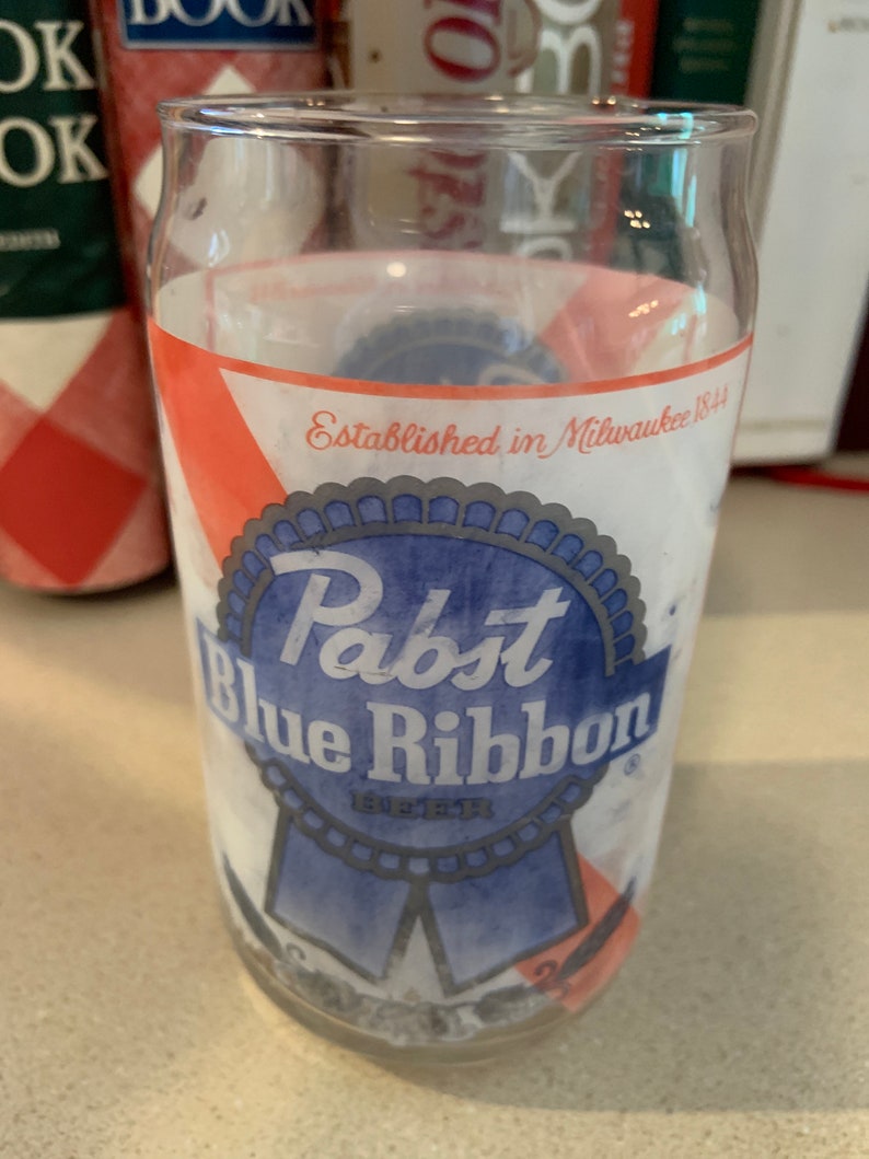Vintage Collectible Pabst Blue Ribbon Glass - Etsy